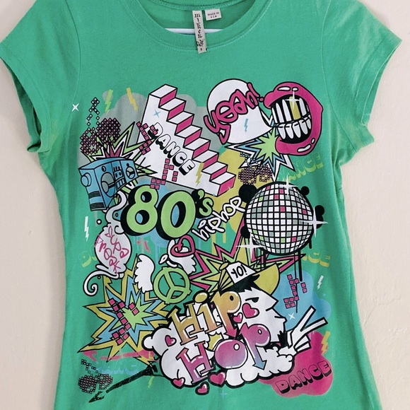 Hot Topic | Tops | 8s Hip Hop Throwback Tee Ladies Cut S Vintage | Poshmark